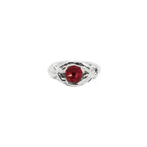 CASA CALA Red / Silver Cala Scarlet-silver Ring - Red/silver