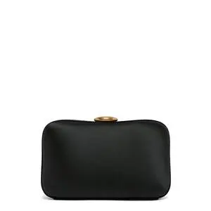 Lulu Guinness Satin Clutch Bag - Black