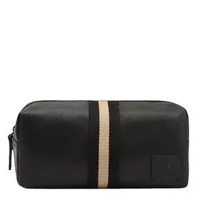 LLOYD BAKER Leo Leather Washbag - Black