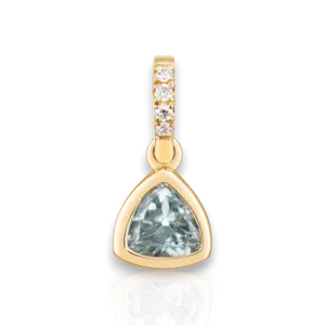 HILLARY ALEXANDRIA Maxi Gold Topaz Charm - Blue