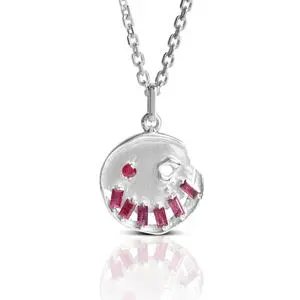 KASUN LONDON Silver / Red / Pink Smile! July Silver - Silver/red/pink