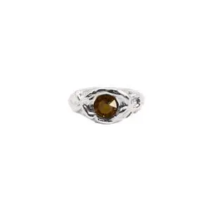 CASA CALA Brown / Silver Cala Espresso-silver Ring - Brown/silver