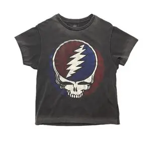 OTHER UK Grateful Dead Steal Your Face Vintage Band T-shirt - Black