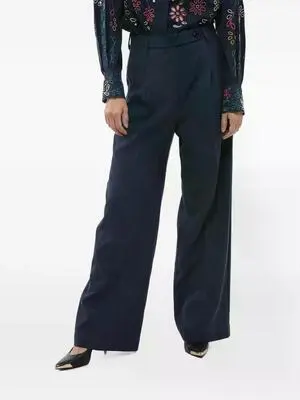 DEPARTMENT 5 Pleated-front Palazzo Pants - Blue