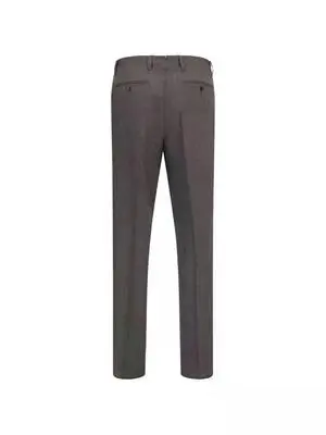 LARDINI Houndstooth-pattern Straight-leg Trousers