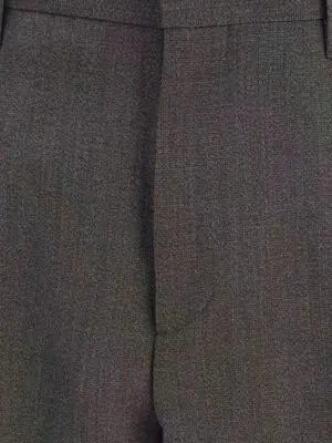 LARDINI Houndstooth-pattern Straight-leg Trousers