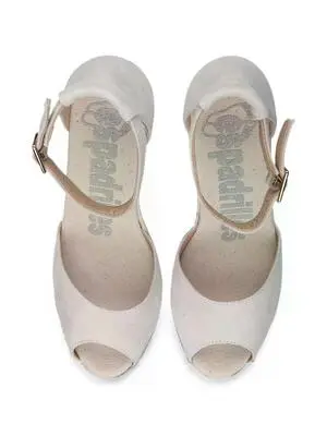 ESPADRILLES Wedge Peep-toe Sandals