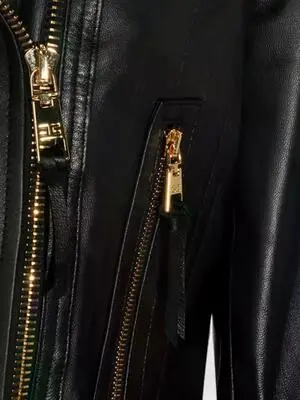 Elisabetta Franchi Zip-detail Leather Jacket