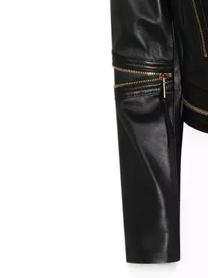 Elisabetta Franchi Zip-detail Leather Jacket