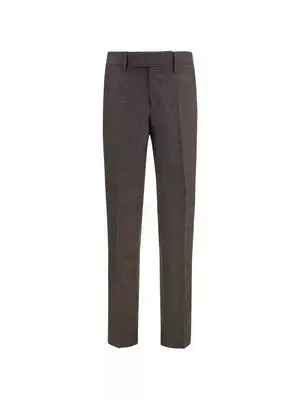 LARDINI Straight-leg Tailored Trousers - Brown