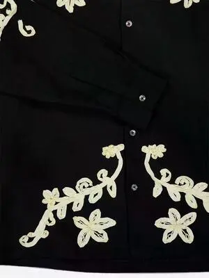 BAZISZT Taja Floral-embroidered Shirt