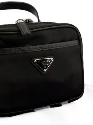 Prada Re-nylon Leather Messenger Bag