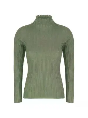 Fabiana Filippi Ribbed-knit Roll-neck Sweater - Green