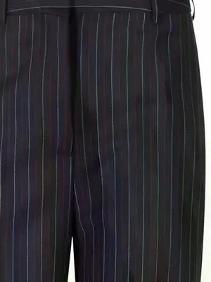 SEMICOUTURE Lola Pinstriped Turn-up Trousers