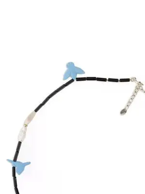 Lisa C Bird-motif Beaded Necklace