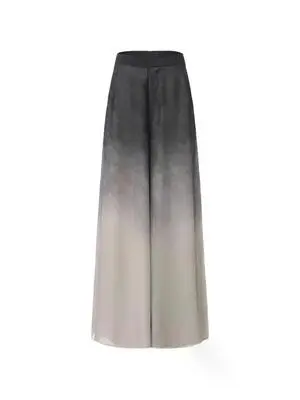 ELYWOOD Ombré Tie-dye Palazzo Pants - Black
