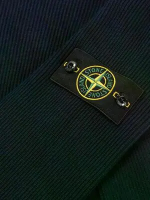 Stone Island Compass Patch Ribbed-knit Sweater