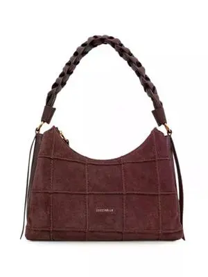 COCCINELLE Quilted Braided-handle Shoulder Bag - Brown
