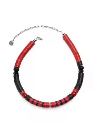 HIJAS DE PUKA Jaipur Beaded Necklace - Red
