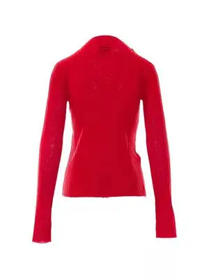 Pinko Ribbed-knit Long-sleeve Sweater