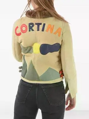 History Repeats Embroidered Shearling Jacket