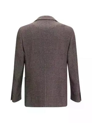 LARDINI Single-breasted Checked Blazer