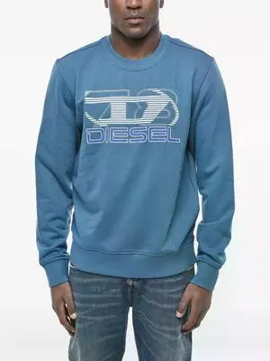 DIESEL® Logo-print Sweatshirt - Blue
