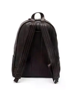 Orciani Lagoon Leather Backpack - Brown