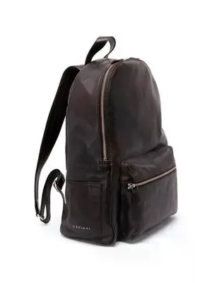 Orciani Lagoon Leather Backpack - Brown