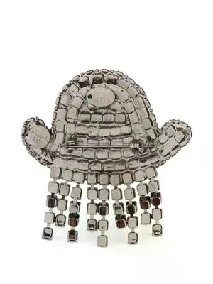 Lisa C Crystal-embellished Ghost Brooch