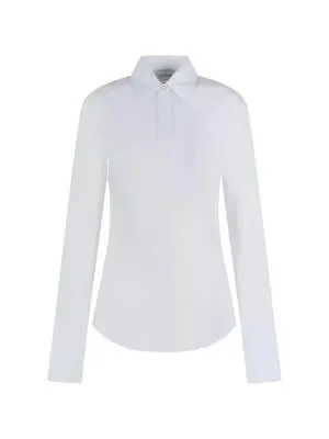 Sportmax Poplin Concealed-buttoning Shirt - White
