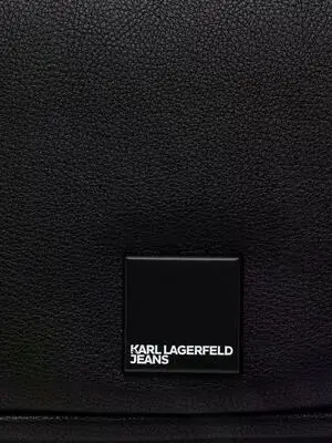 Karl Lagerfeld Logo-plaque Pebbled-effect Backpack