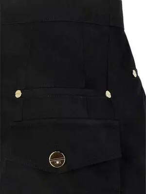 Elisabetta Franchi Button-detail Shorts - Black