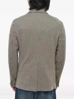 PAOLO PECORA Houndstooth Single-breasted Blazer