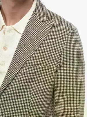 PAOLO PECORA Houndstooth Single-breasted Blazer