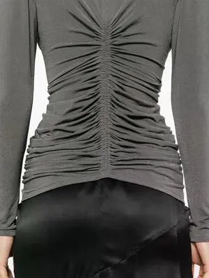 Givenchy Ruched Long-sleeve Top