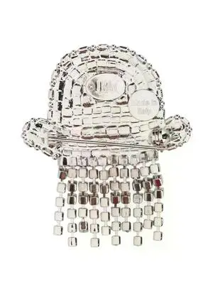 Lisa C Crystal Embellished Ghost Brooch