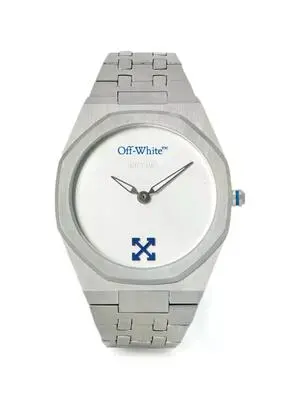 Off-White On Time Octagonal 39mm Watch - White