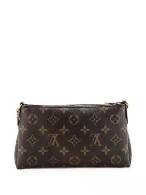 LOUIS VUITTON Pallas Monogram Canvas With Leather Clutch Bag