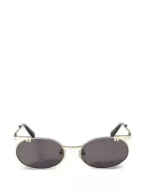 Off-White Round-frame Sunglasses - Gold