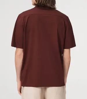 ALLSAINTS Organic Cotton Hudson Shirt - Red