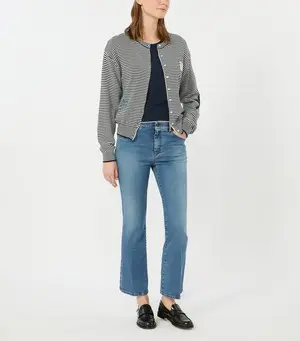 Max Mara Striped Crew-neck Cardigan