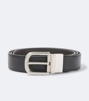 LARDINI Leather Belt - Black
