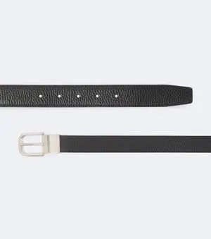LARDINI Leather Belt - Black