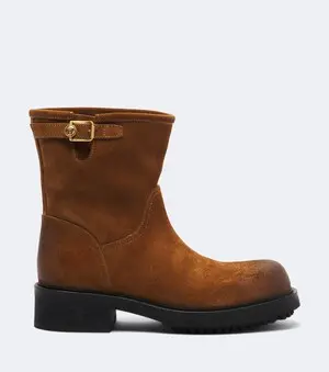 Versace Suede Ankle Boots