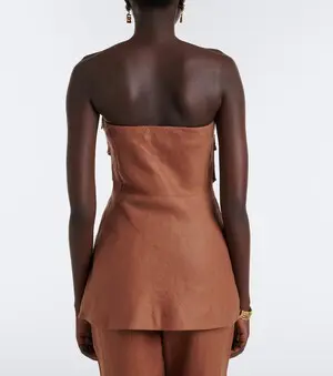 Faithfull The Brand Salina Linen Top