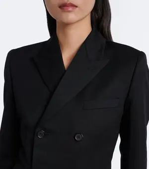 NILI LOTAN Noah Double-breasted Virgin Wool Blazer