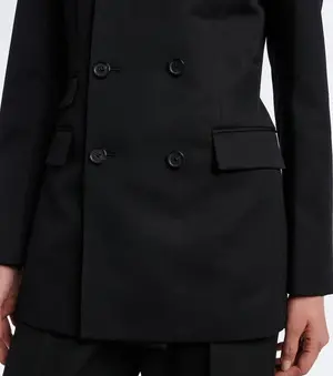 NILI LOTAN Noah Double-breasted Virgin Wool Blazer