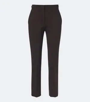 Max Mara Wool-blend Slim Pants - Brown