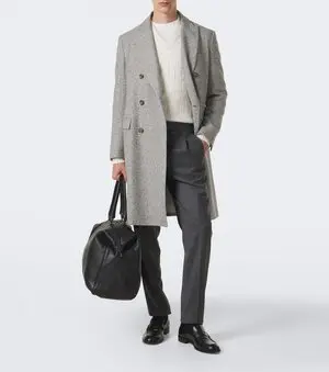 LARDINI Wool And Cashmere Slim Pants